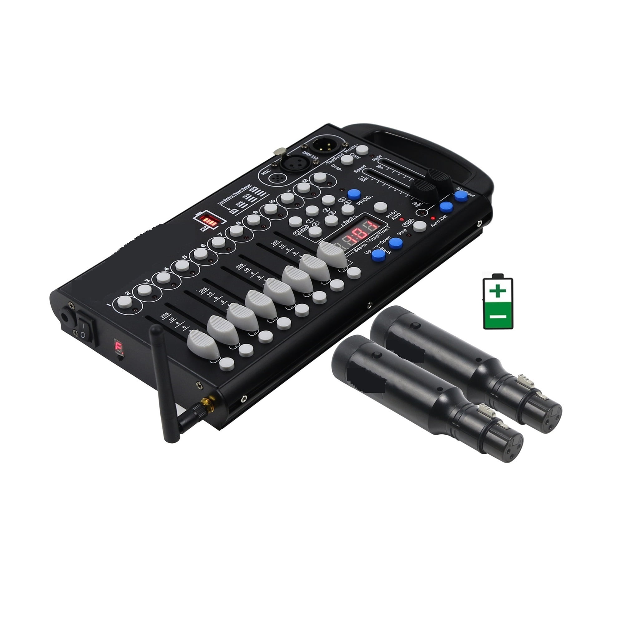 Mini Wireless Controller 192 Channels Battery Controller Rechargeable ...