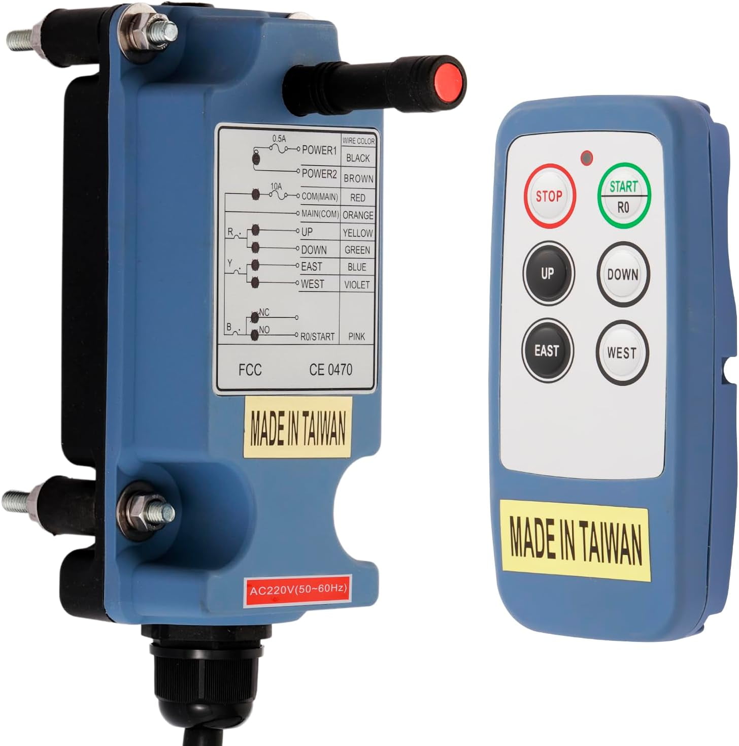 Mini Wireless Crane Remote Control Industrial 4 Channel Button ...