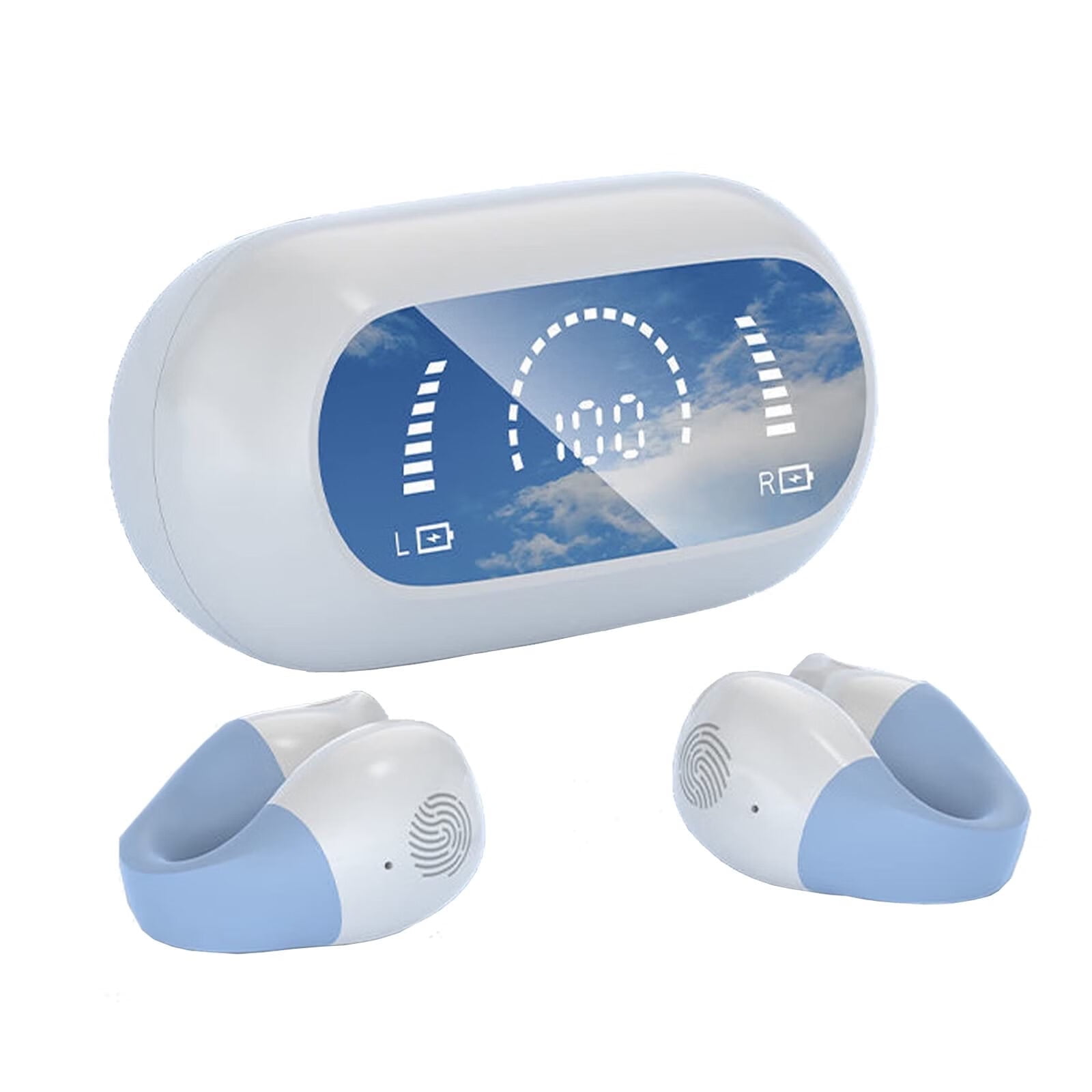 Mini Wireless Ear Clip Bone Conduction Earbuds Open Ear Headphones ...