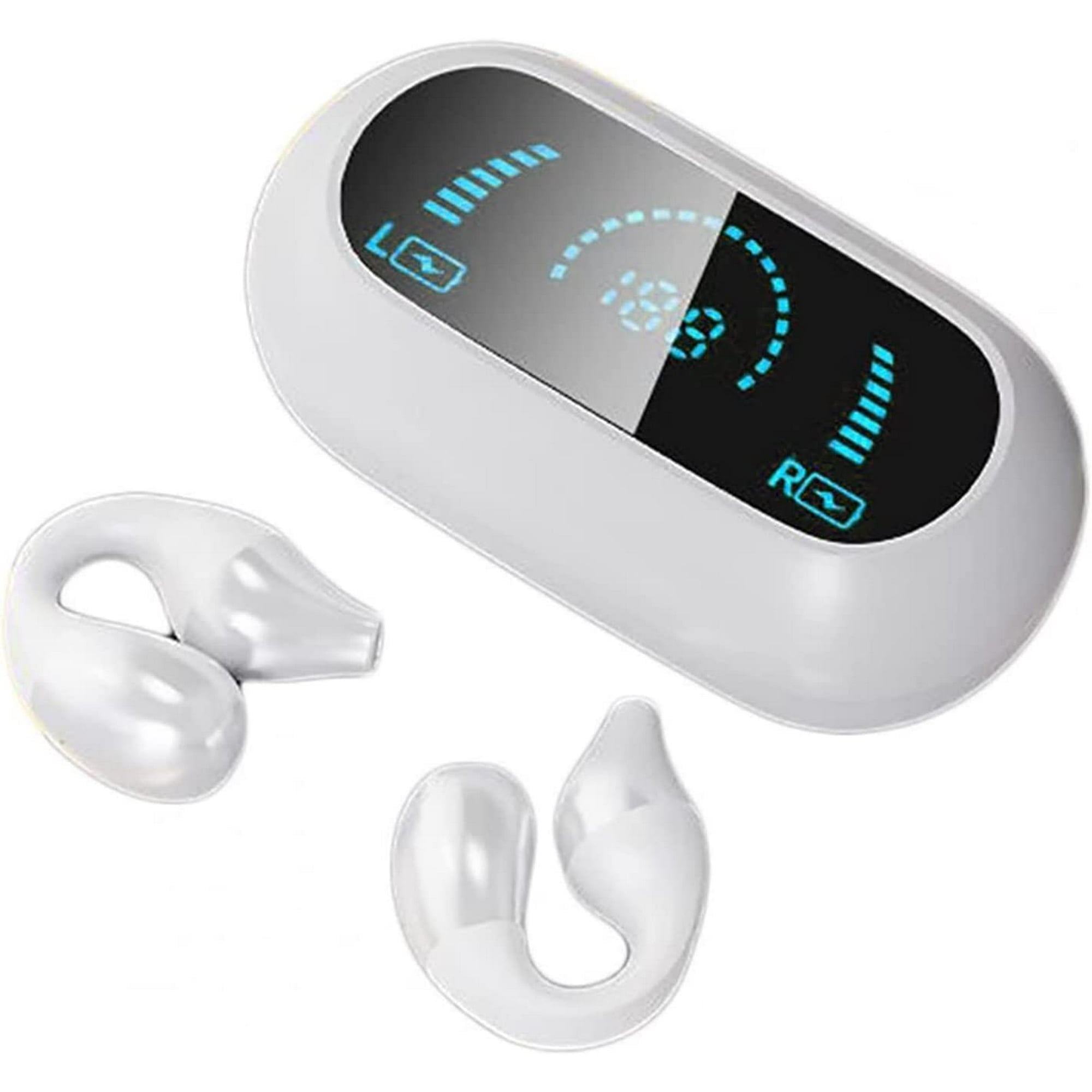 Mini Wireless Ear Clip Bone Conduction Earbuds Open Headphones ...