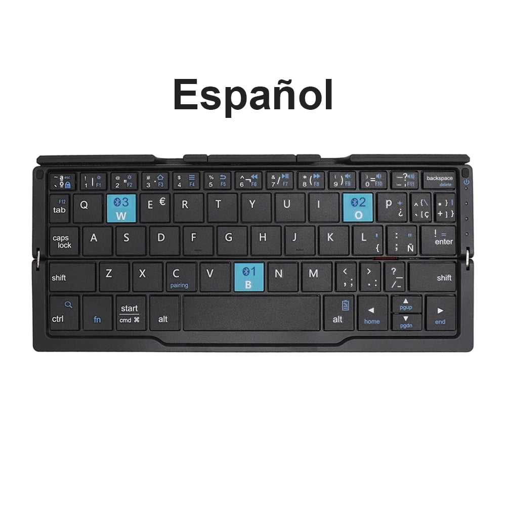 Mini Wireless Foldable Keyboard Supports 3 Devices With Stand Charging ...