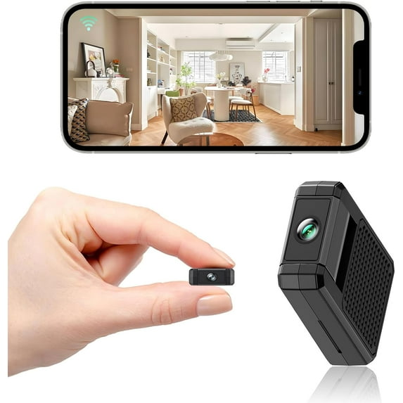 Mini Wireless HD Security Camera Small Home WiFi 1080P Micro Nanny Cam ...