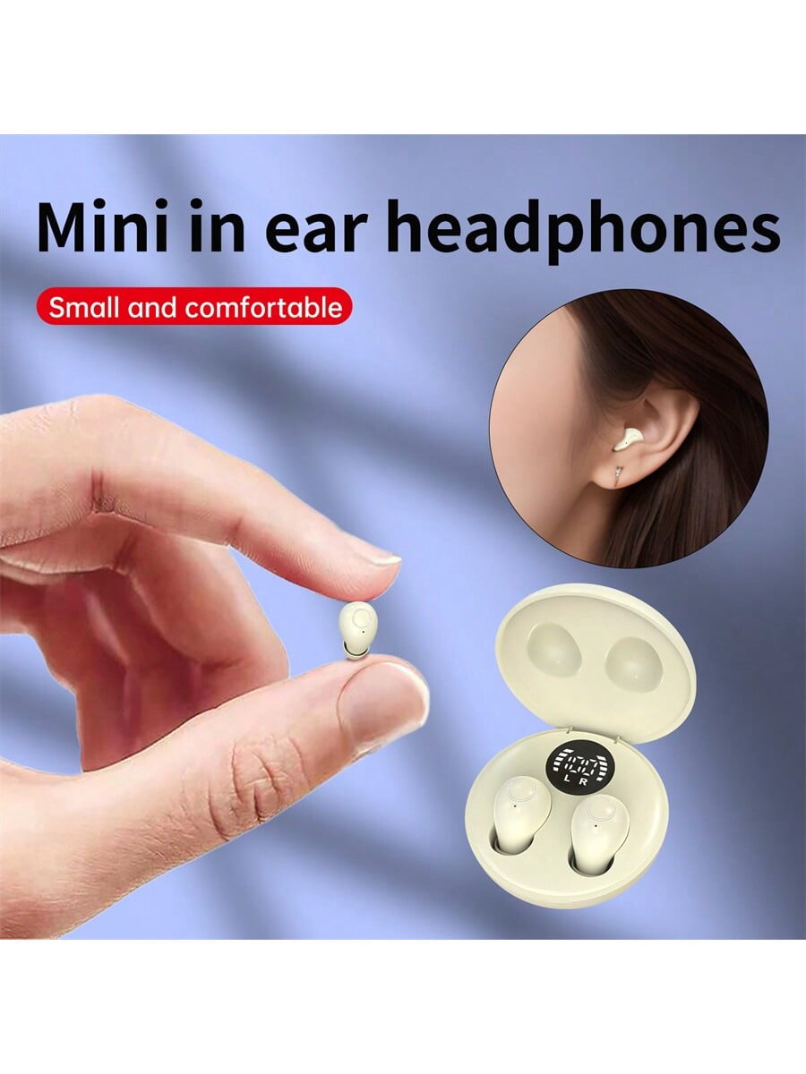 Mini Wireless Headphones With High-Definition Display And Microphone ...