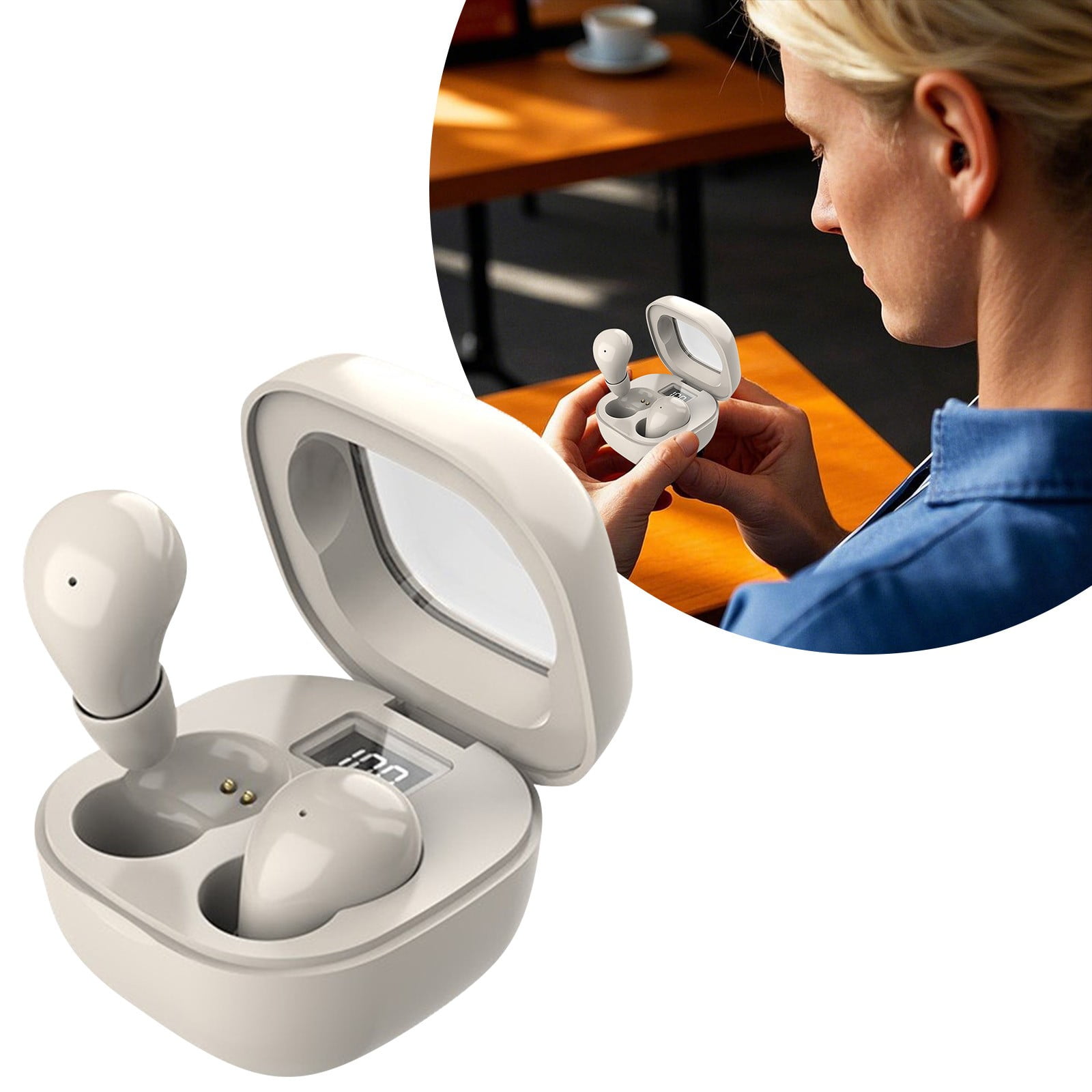 Mini Wireless In Ear Earphones With Long Battery Life And Noise ...