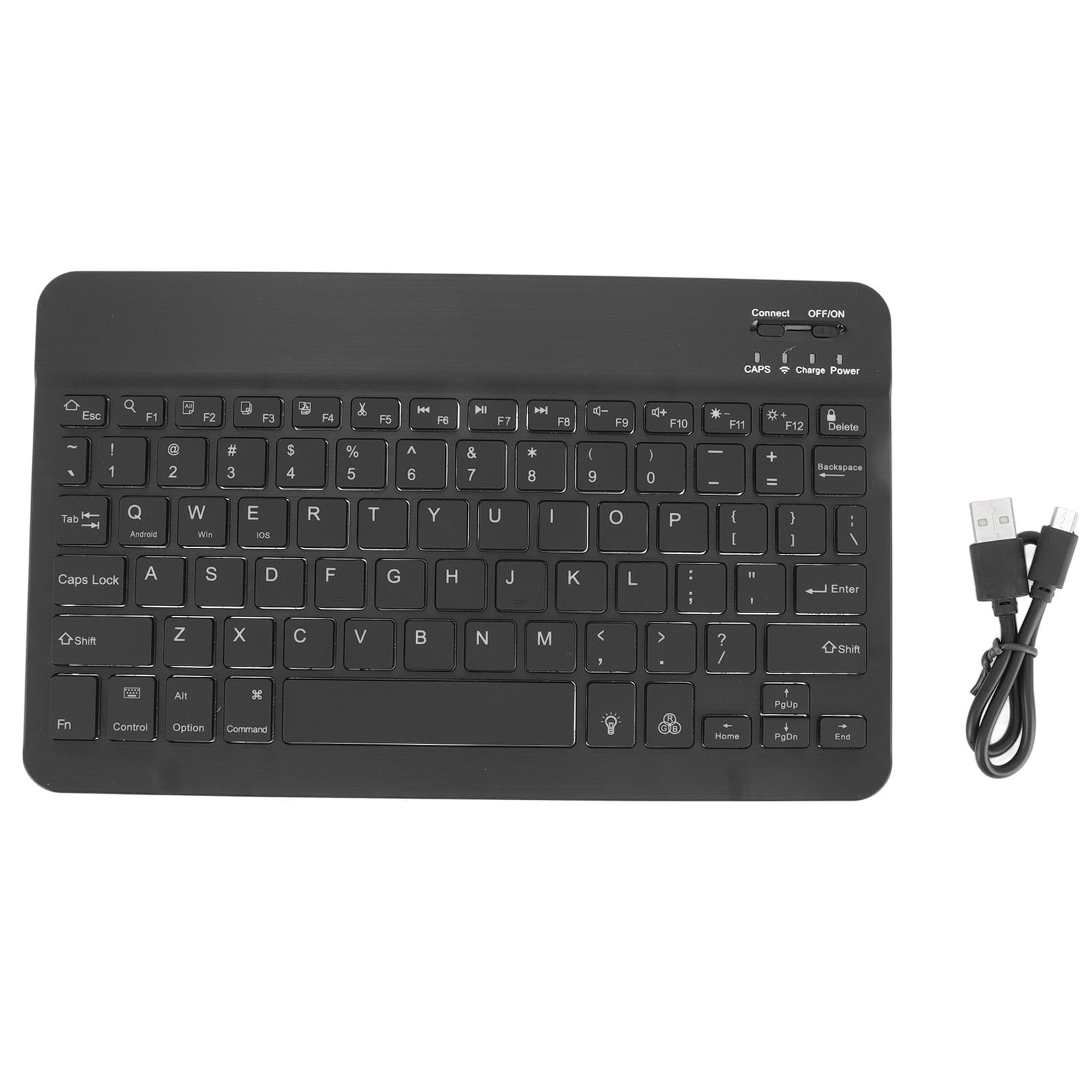 Mini Wireless Keyboard Portable Mini Wireless RGB Backlit Easy ...