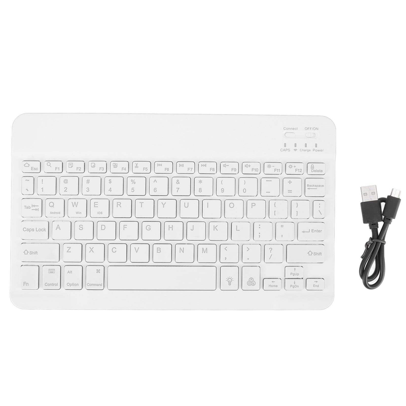 Mini Wireless Keyboard Portable Mini Wireless RGB Backlit Easy ...