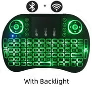 H18 2.4GHz Wireless Keyboard Full Touchpad Remote Control Keyboard ...