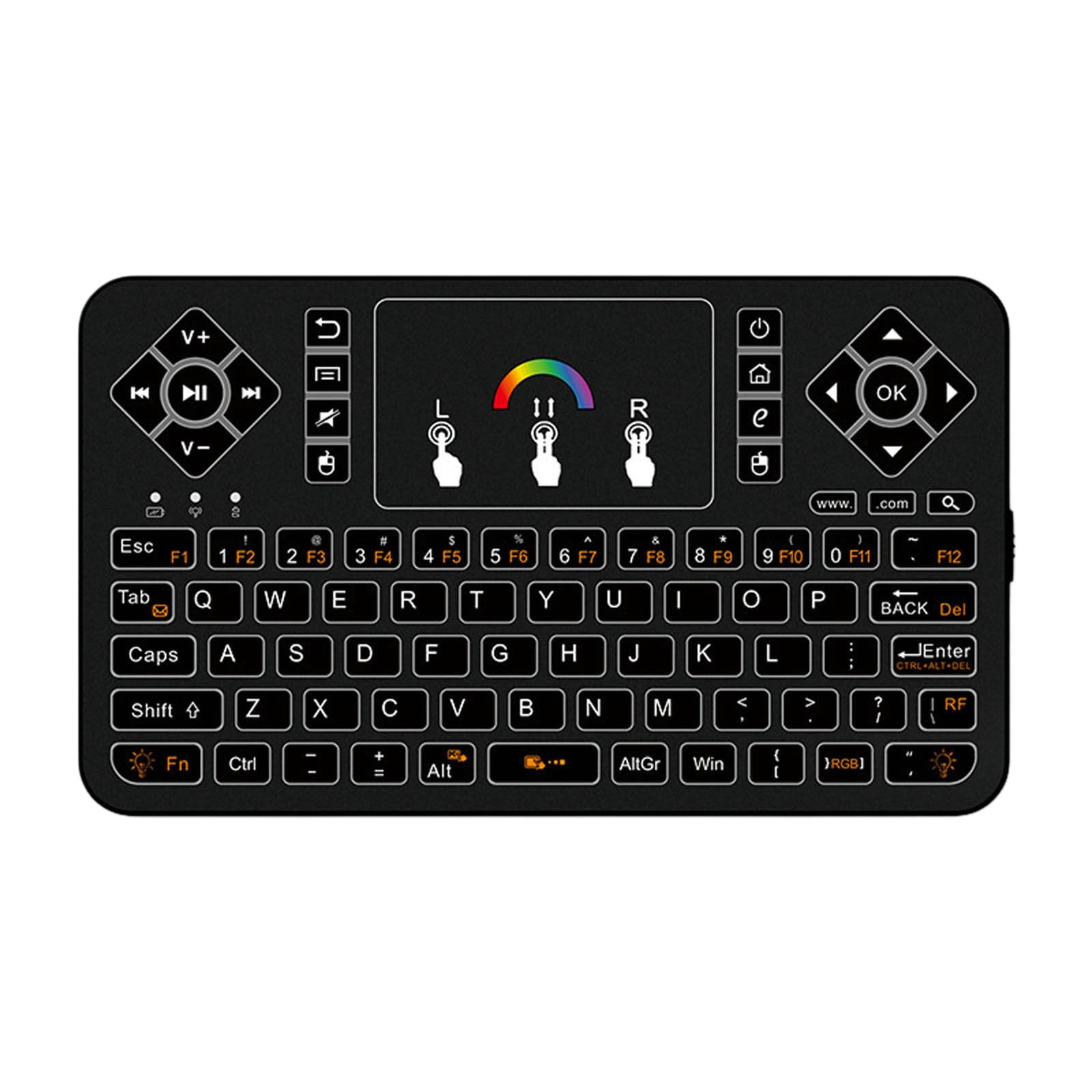 Mini Wireless Lithium - Ion Keyboard - Rechargeable, Compact, Ergonomic ...