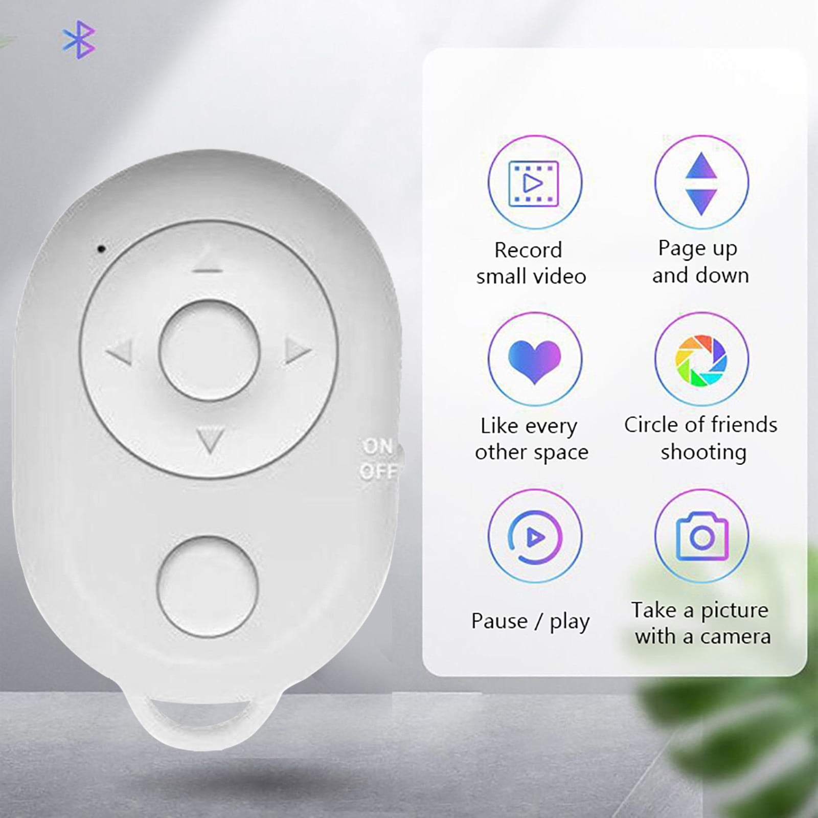 Mini Wireless Remote Shutter Controller Button Self-Timer Camera for ...