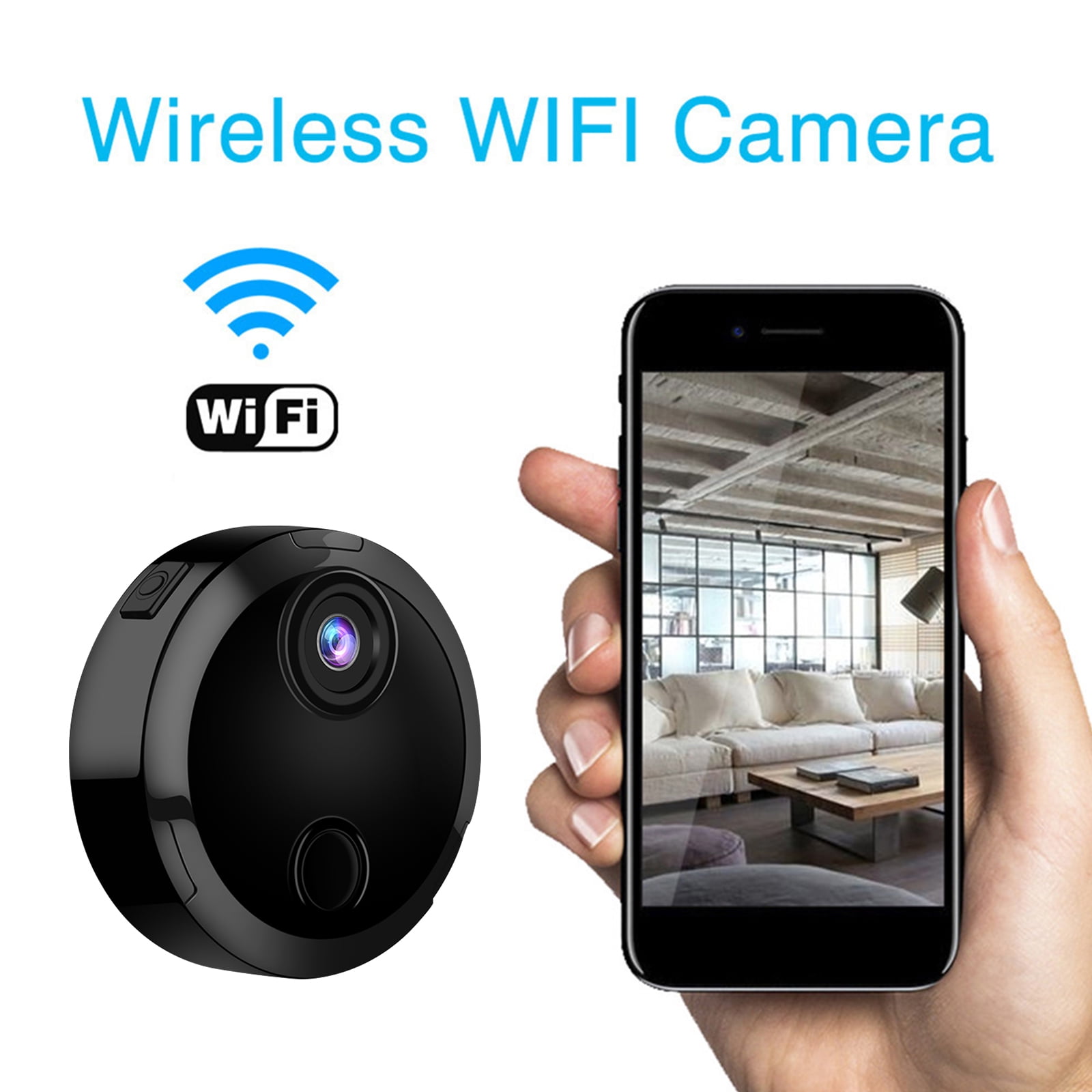 Mini Wireless Security Camera, 1080P HD WiFi Micro Camera with Motion ...