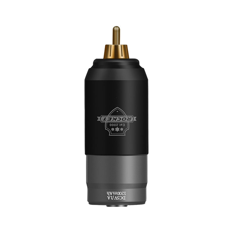 Mini Wireless Tättoo Power Supply - 1200mAh Rechargeable Battery, RCA ...