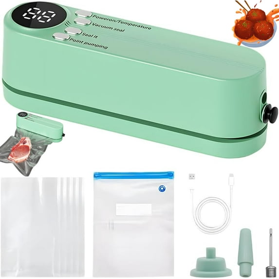 Mini Wireless Vacuum Sealer, 2025 New 3-in-1 Cordless Mini Vacuum Sealer for Food, Portable ...