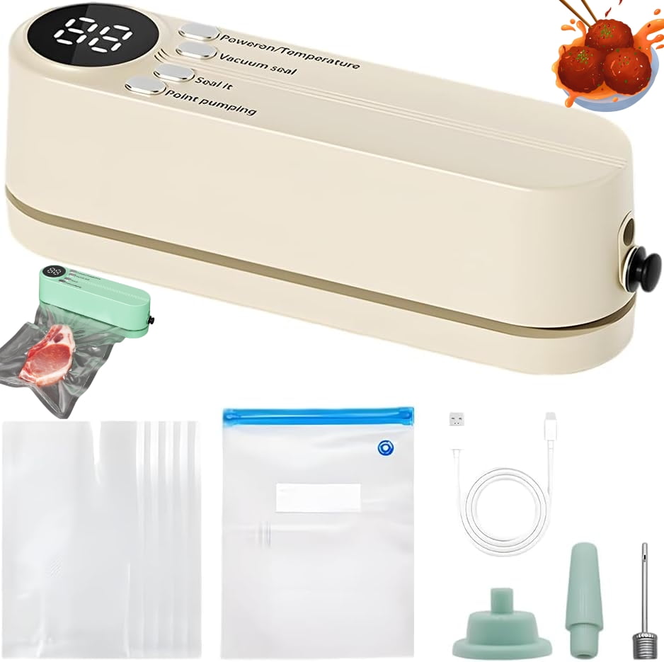Mini Wireless Vacuum Sealer, 2025 New 3-in-1 Cordless Mini Vacuum ...