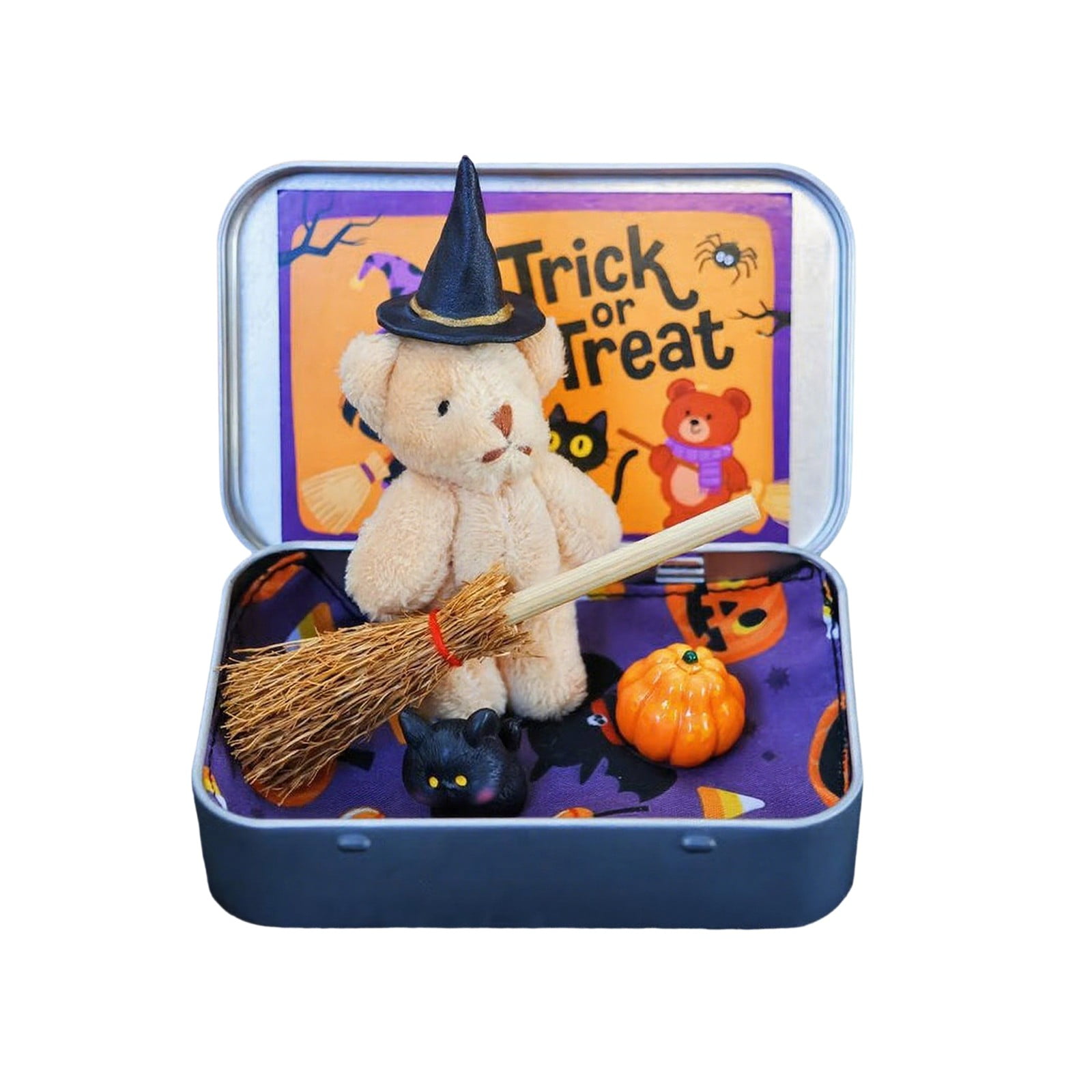 Mini Witcher Teddy in a Box,Halloween Teddy Bear in a Box, Halloween ...