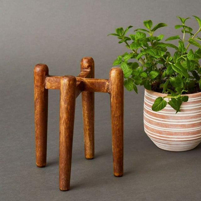 Mini Wood Tabletop Plant Stand - Walmart.com