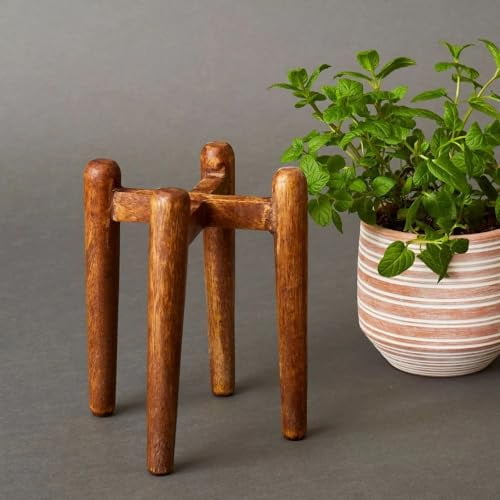 Mini Wood Tabletop Plant Stand - Walmart.com