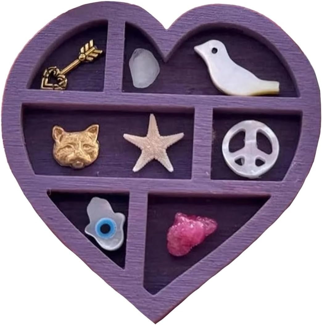 Mini Wooden Display Shelf for Collectibles, Small Case Miniature Shelf ...