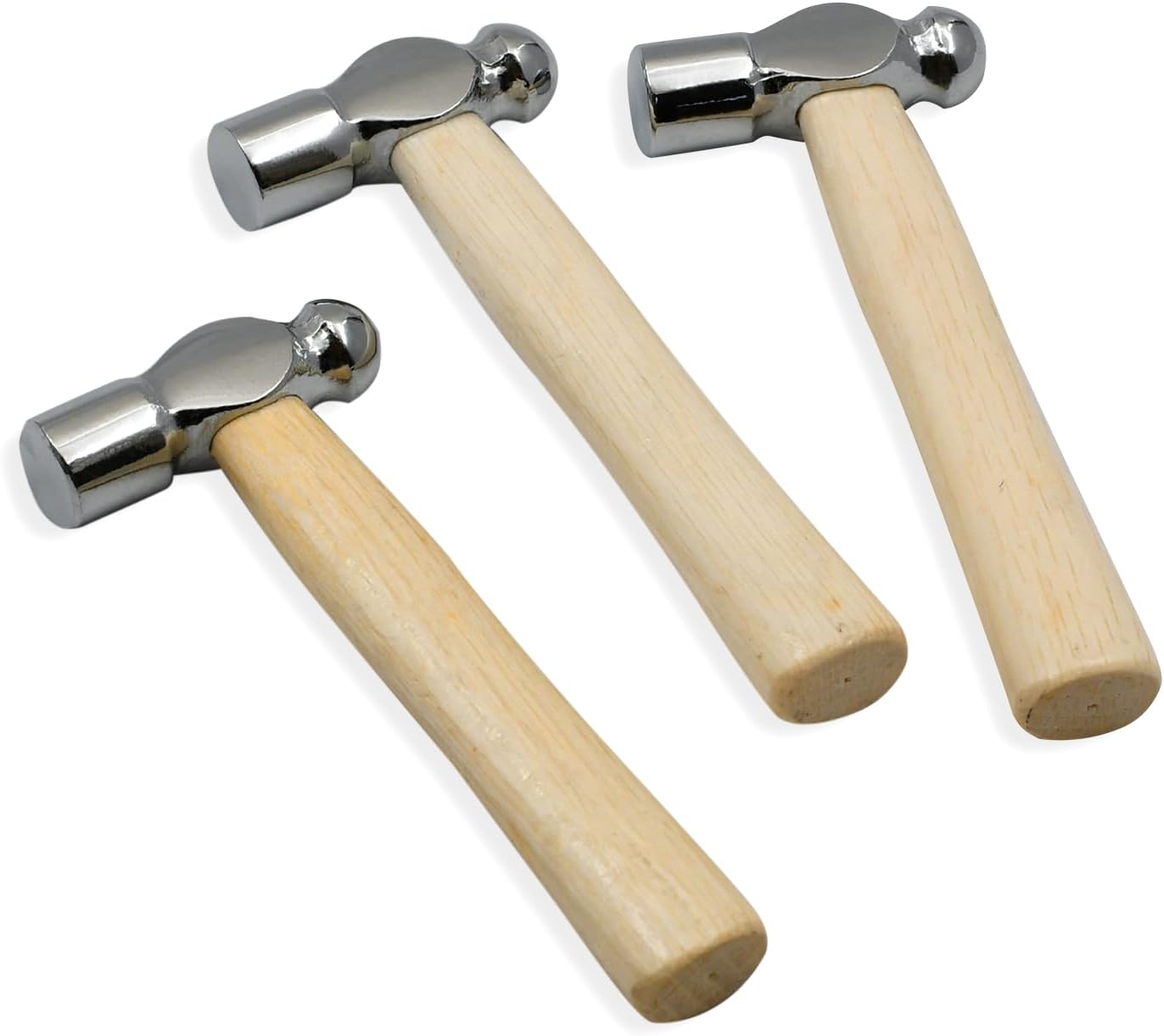 Mini Wooden Handle Round Head Hand Hammer,1 PCS Reinforced Ball Hammer ...