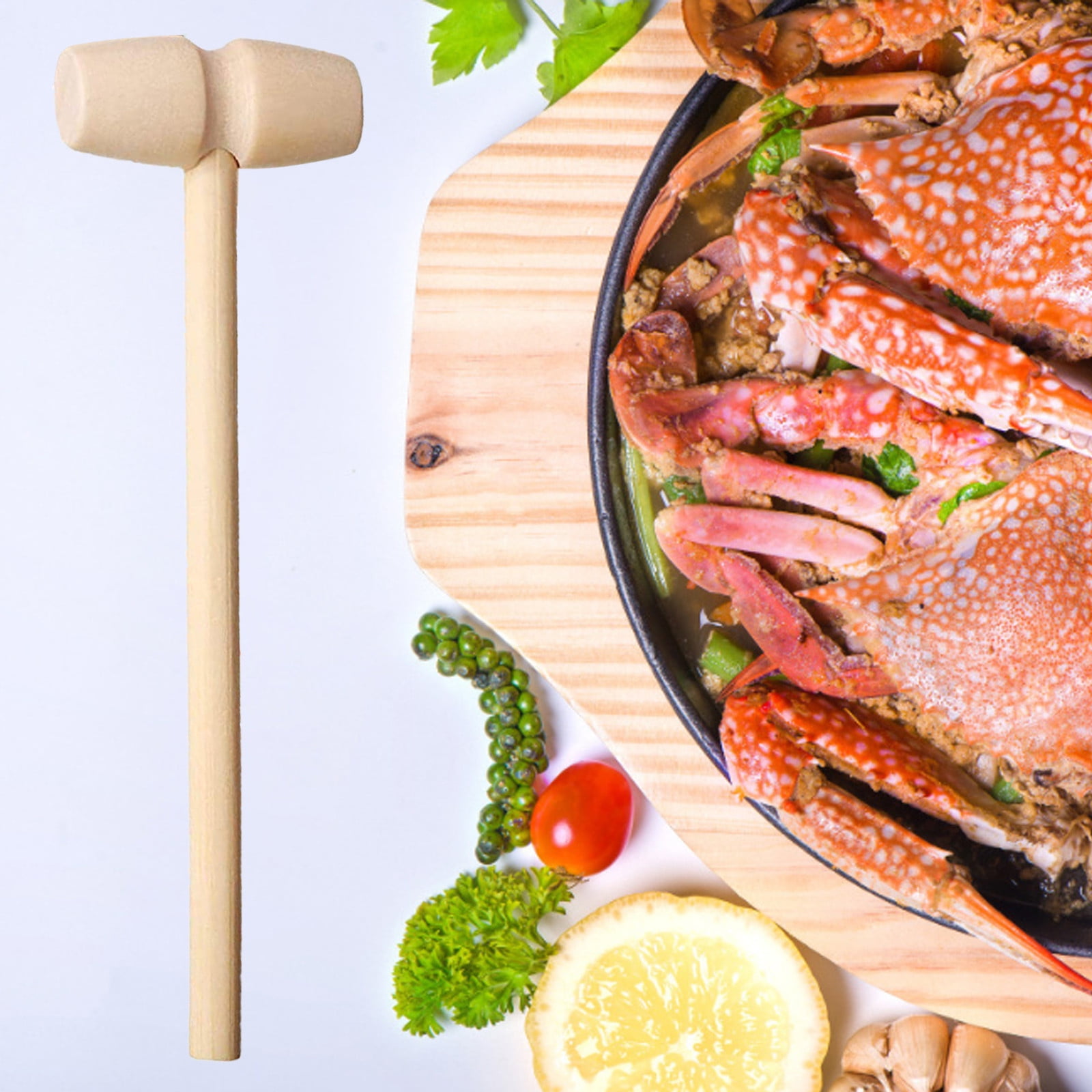 Mini Wooden Mallet Set | Wooden Hammer for Cake Smash, Lobster ...