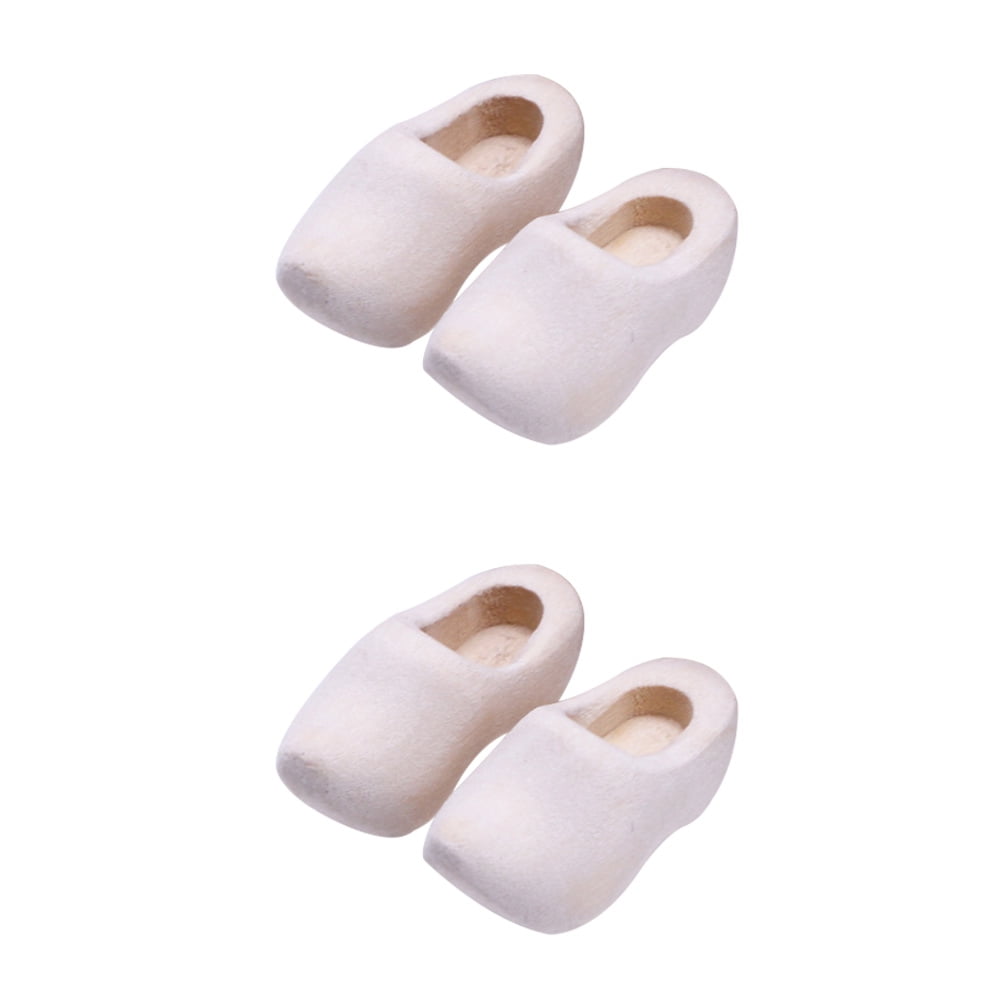 Mini Wooden Shoes Miniature Decor Party Stuff Handmade Klompen Child ...