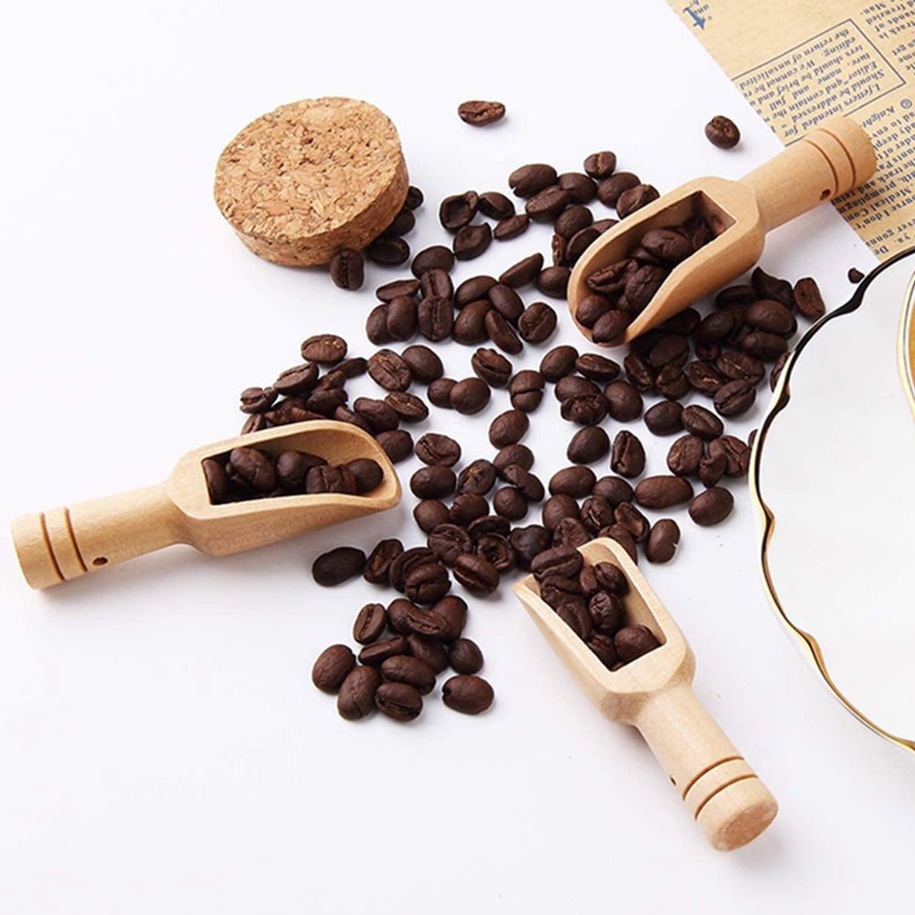 Mini Wooden Spoons, 10PCS 3 Inch Mini Bath Salt Spoon, Wooden Candy ...