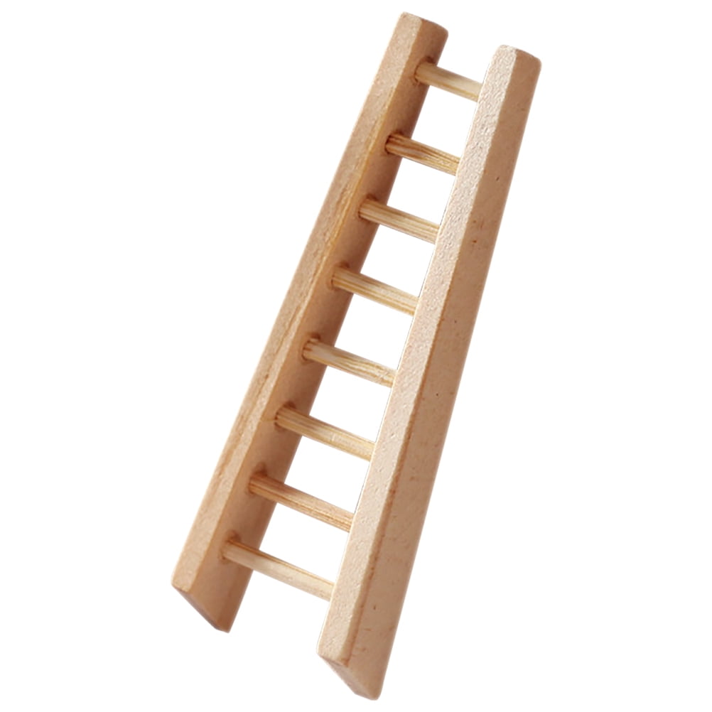 Mini Wooden Step Ladder Mini Wood Dollhouse Ladder Mini Ladders Fairy ...