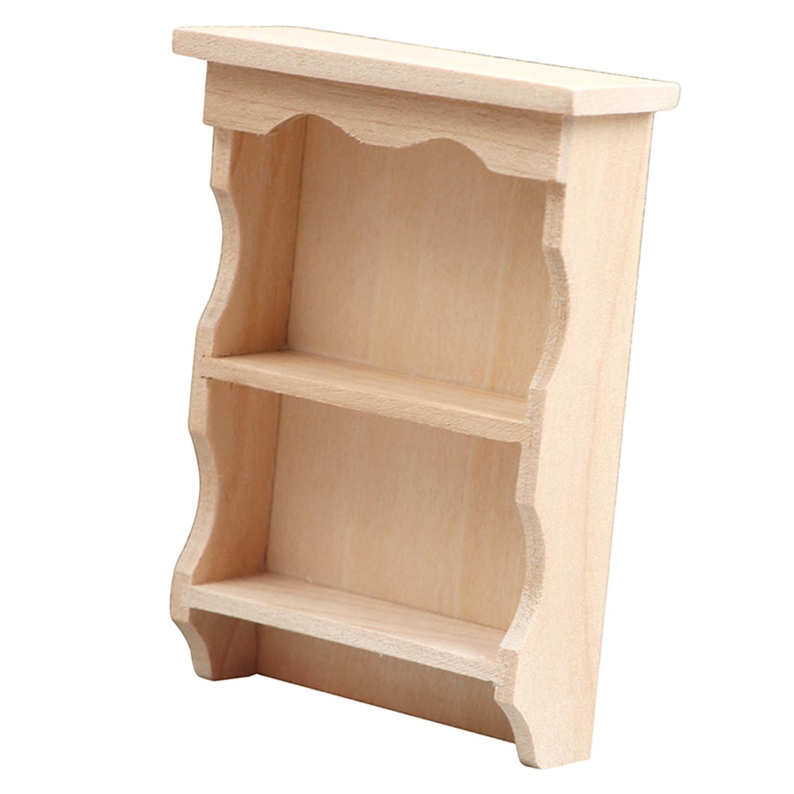 Mini Wooden Wall Mounted Shelves Bedroom Home Micro Landscape Life ...