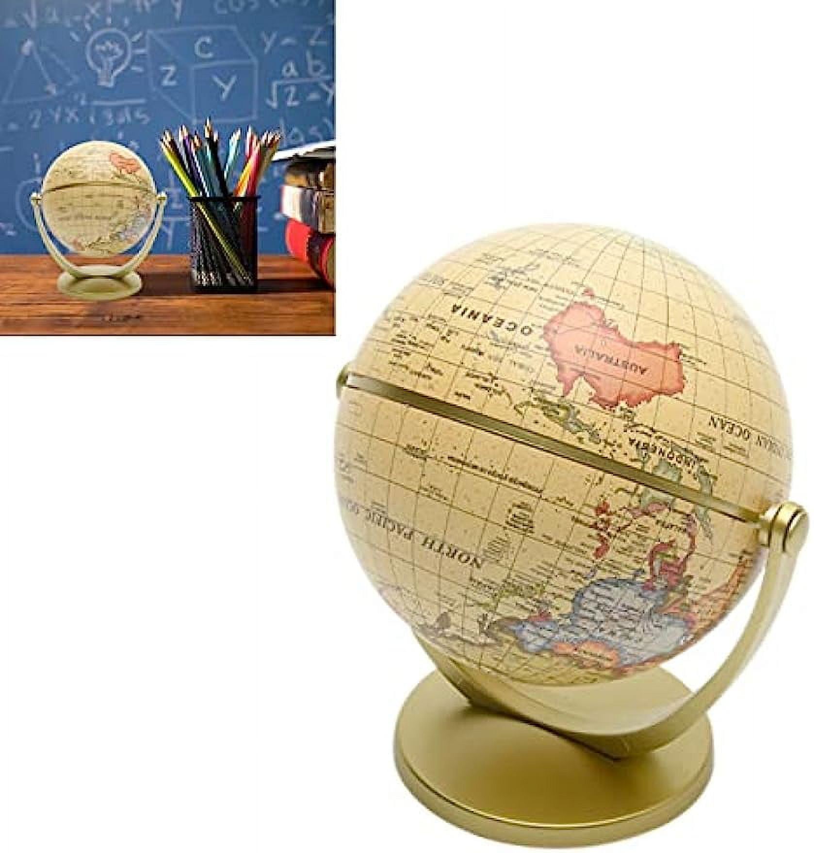 Mini World Globe Desktop Globe for Classroom Geography Teaching ...