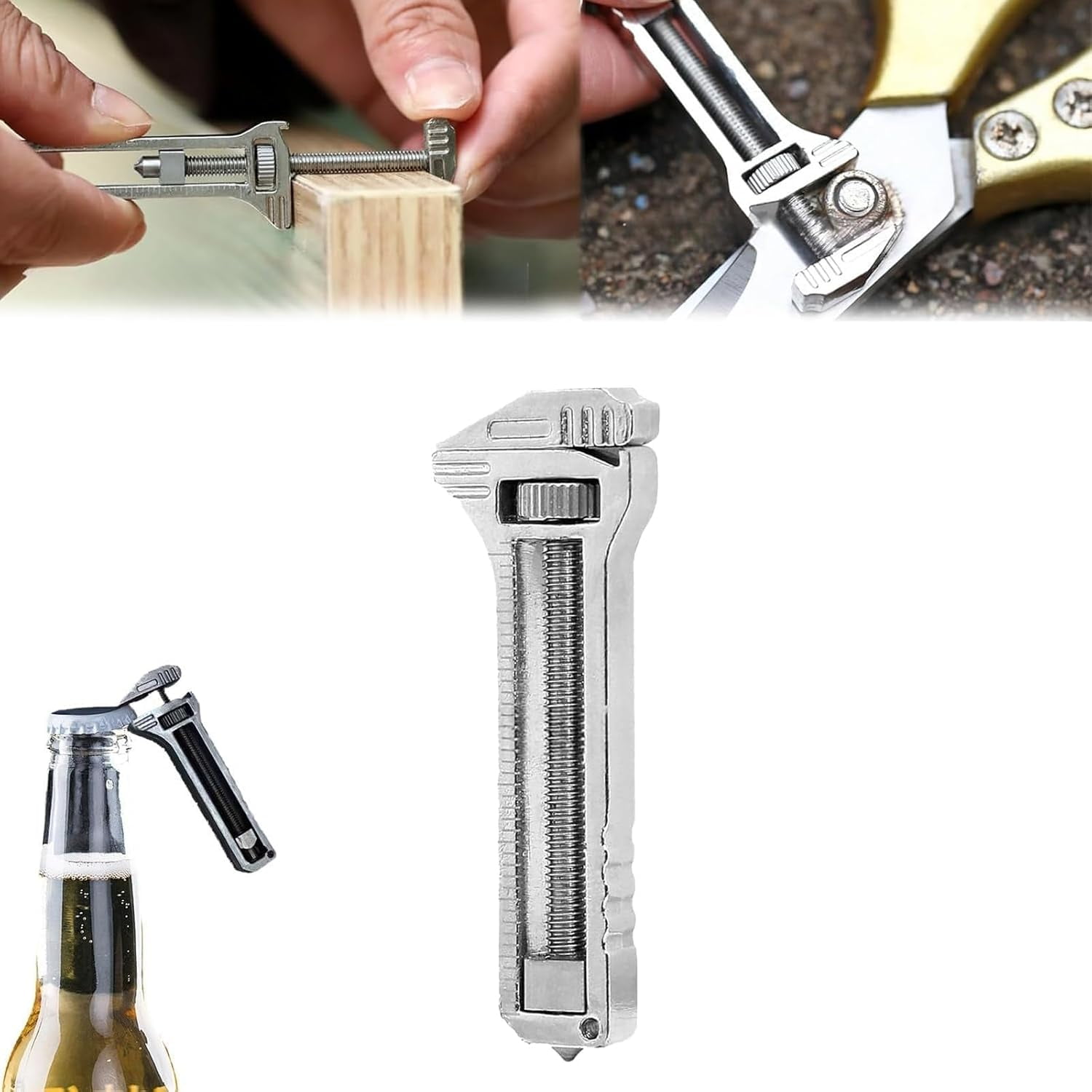 Mini Wrench Multitool,Pocket Multitool Mini Wrench,Compact Titanium ...