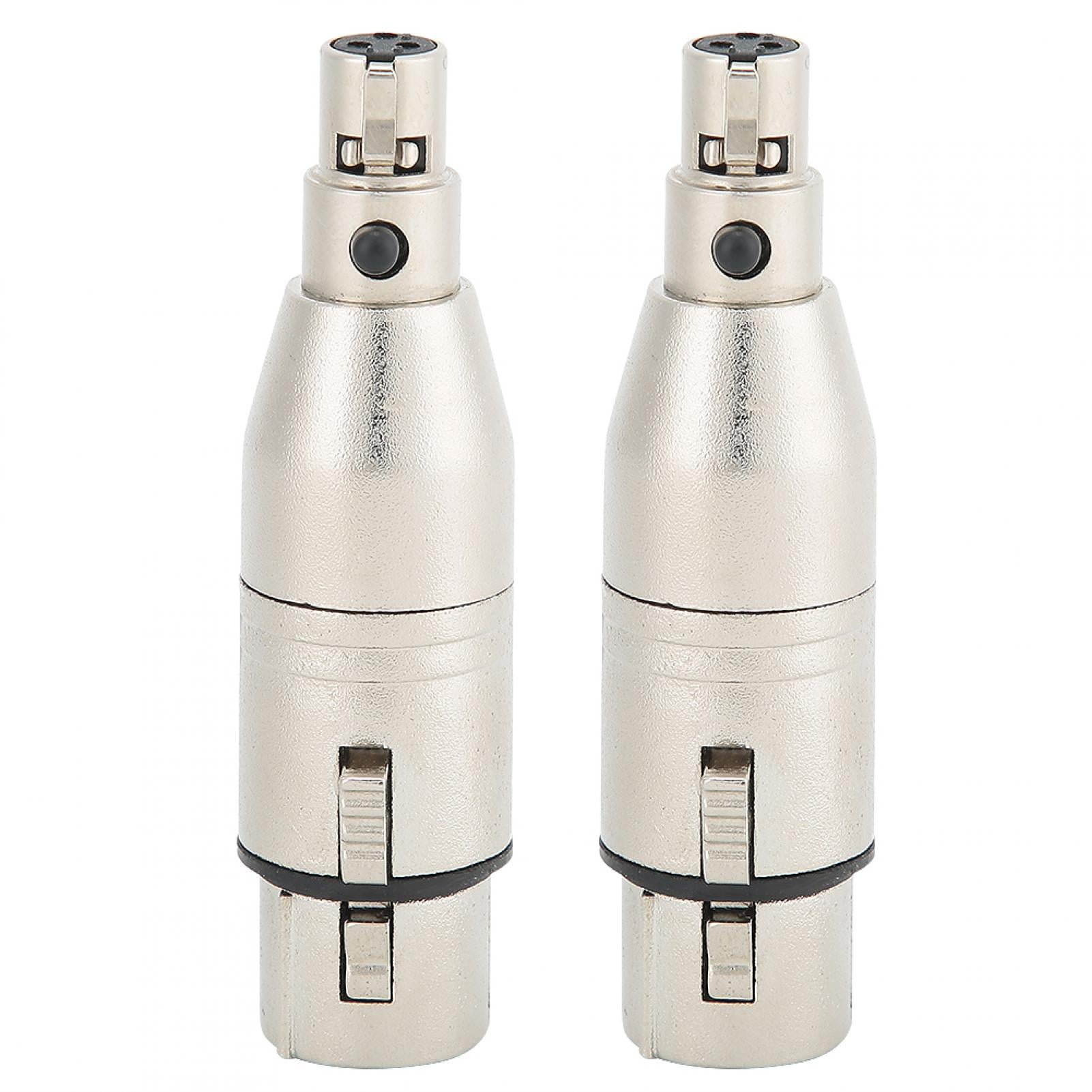 Mini XLR 3-Pin Female to XLR 3-Pin Female Audio Adapter Connectors ...