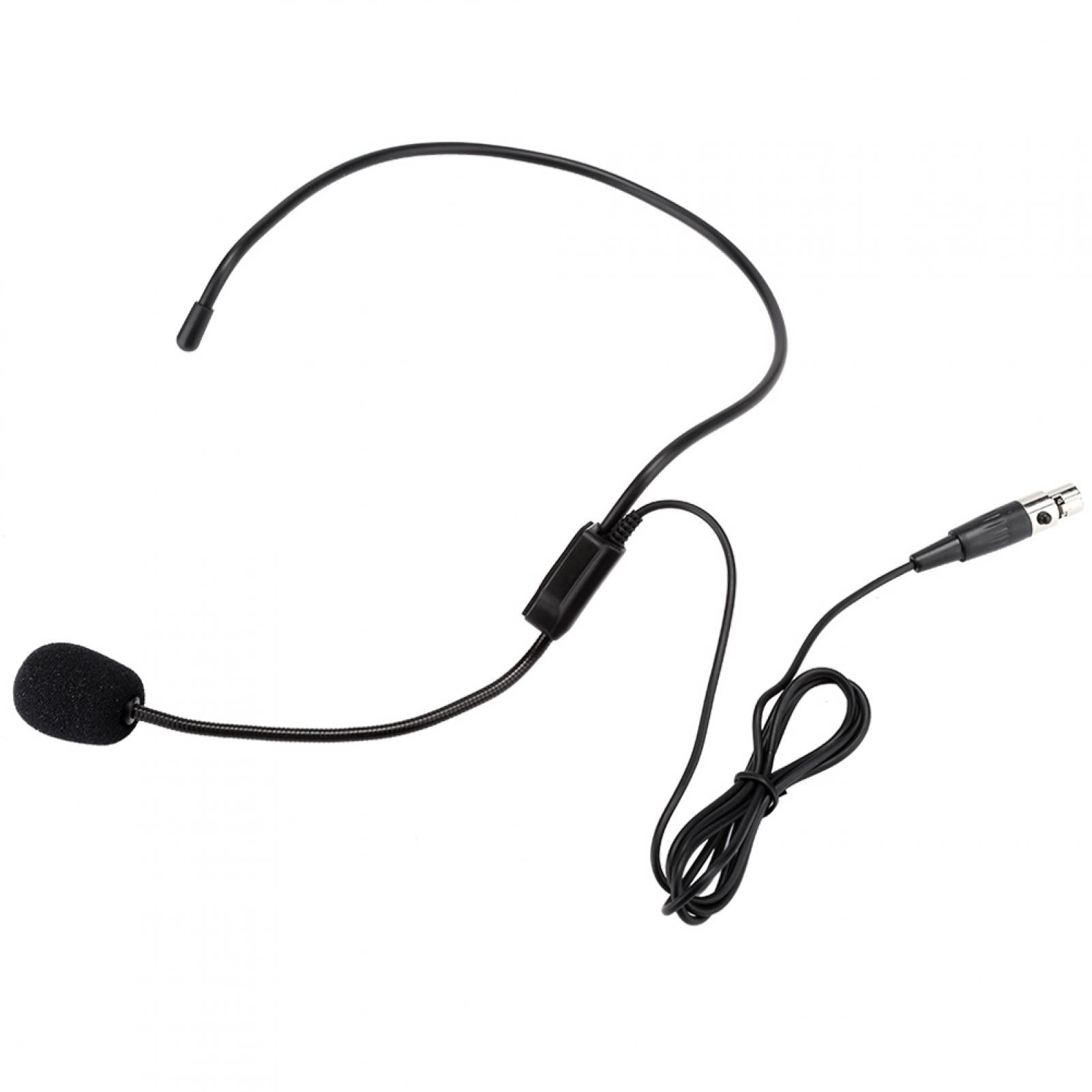 Mini XLR 3 Pins TA3F Plug Professional Wireless Head Wear Mic Headset ...