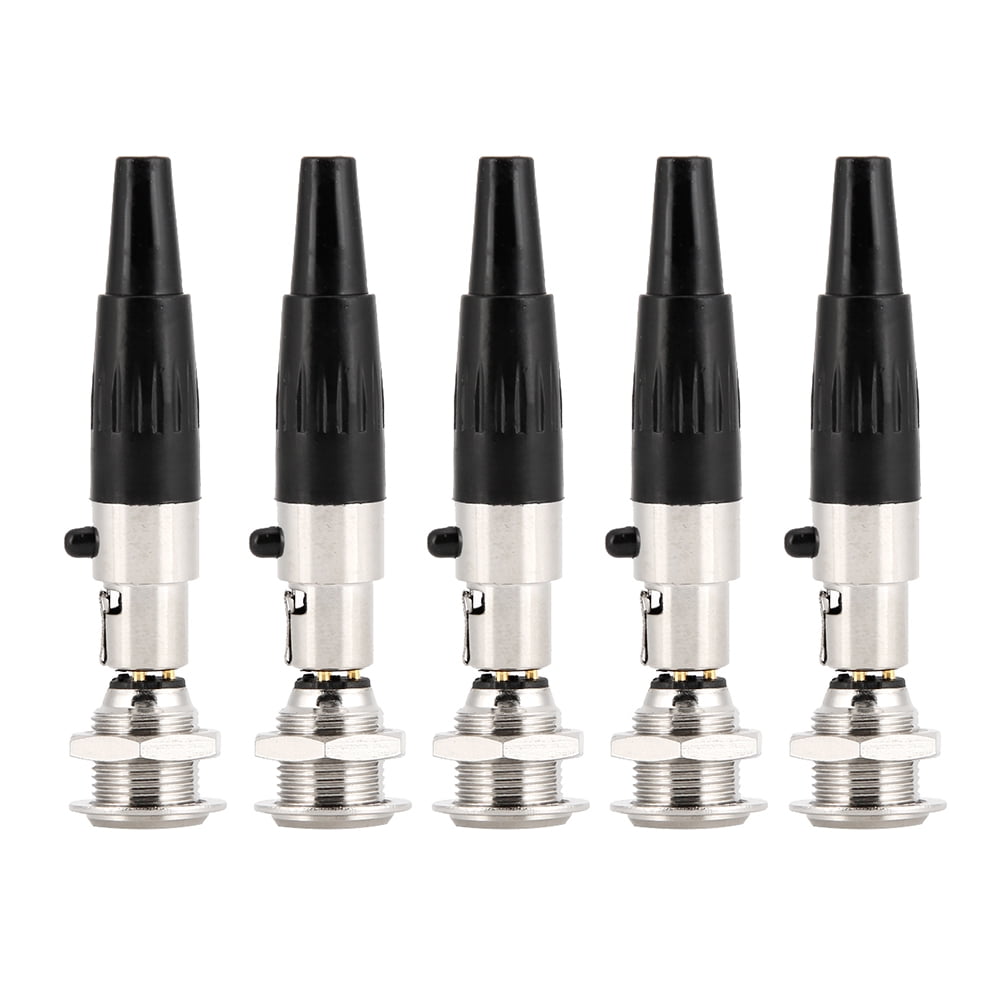 Mini XLR Audio Cable Connectors, 3 Cores Pure Copper DIY Cable Socket ...