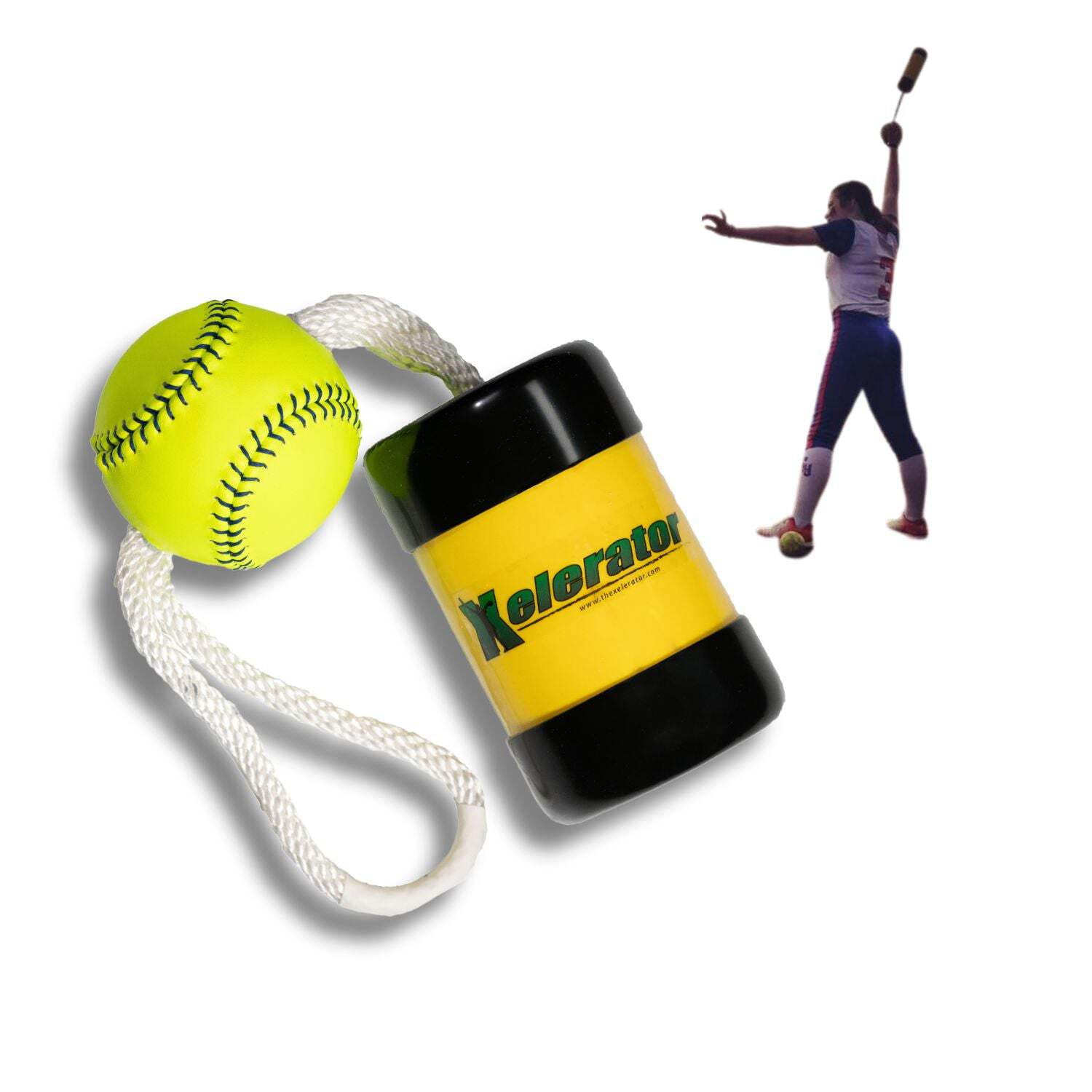 The Mini Xelerator 10u Fastpitch Softball Pitching Trainer - 11 ...