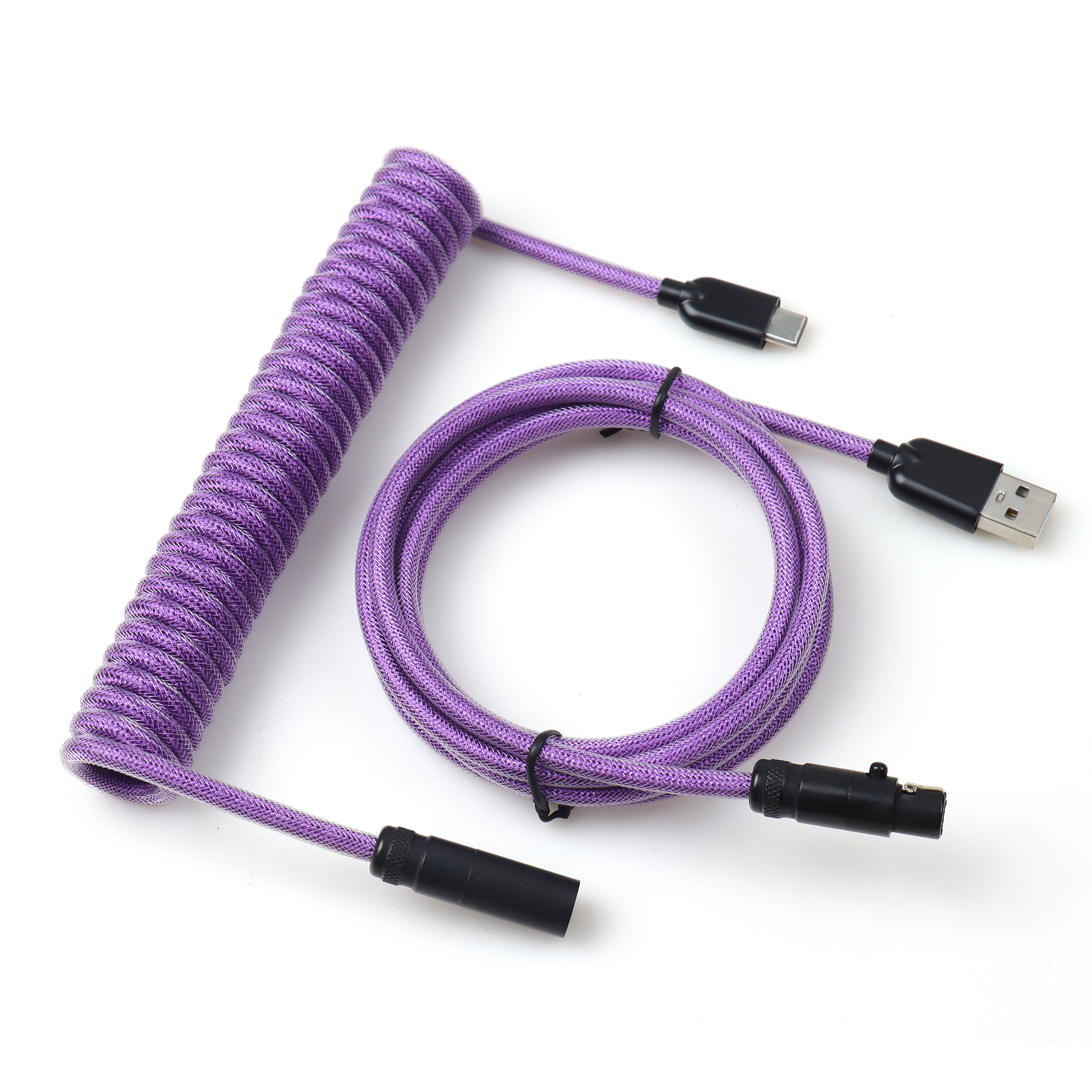 Mini Xlr Usb Type c White Coiled Cable Usb c Coil Type-c Charging Cable ...