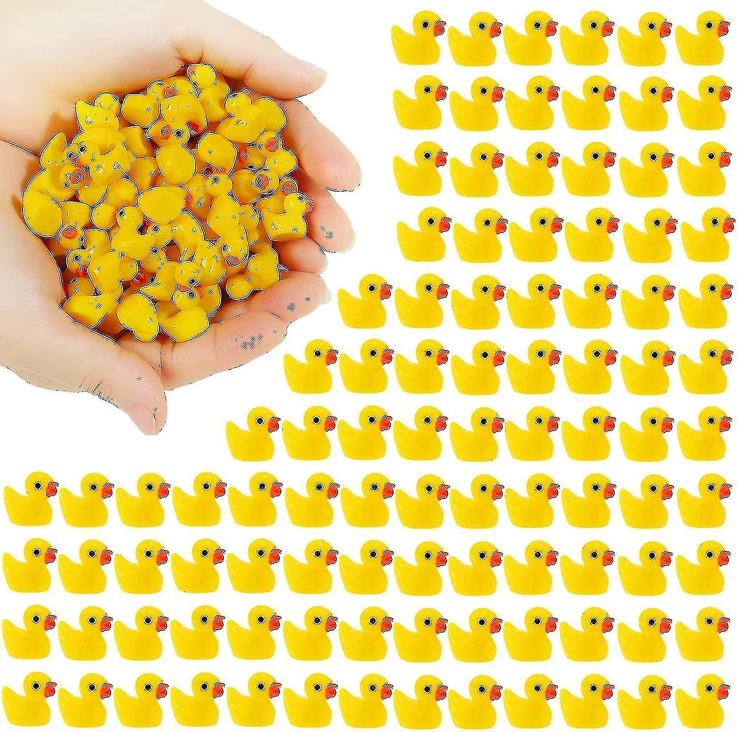 Mini Yellow Ducks Ducklings Tiny Duckies Garden Landscape Aquarium ...