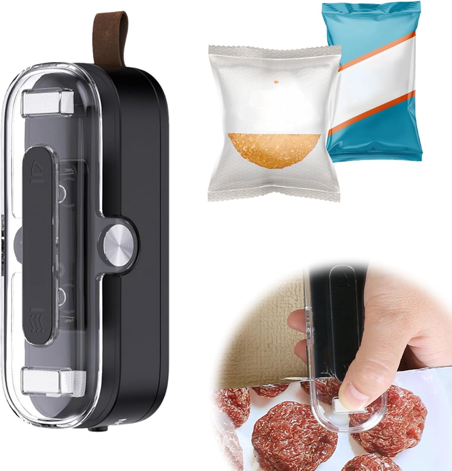 Mini bag sealer, 2025 New 2 in 1 Usb Rechargeable Chip Bag Sealer Heat ...
