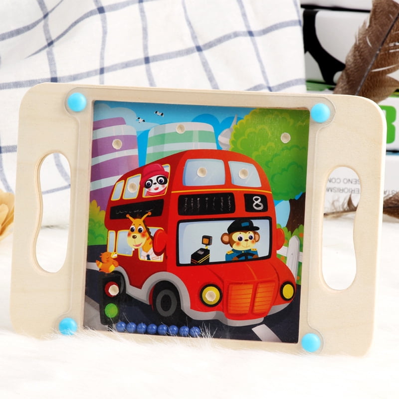 Mini balance ball game children's puzzle palm Intelligence Ball Maze ...