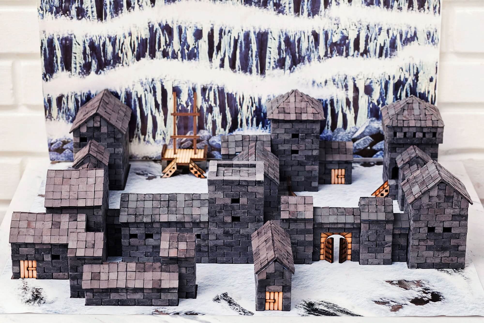 Mini bricks construction set Black Castle 4300 pcs. Glue included ...