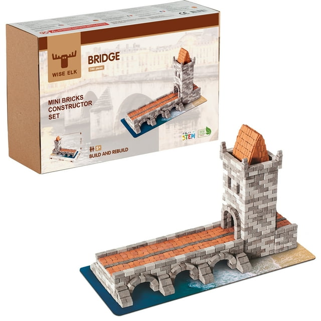 Free Shipping! Mini bricks construction set Bridge 1140 pcs. Glue ...