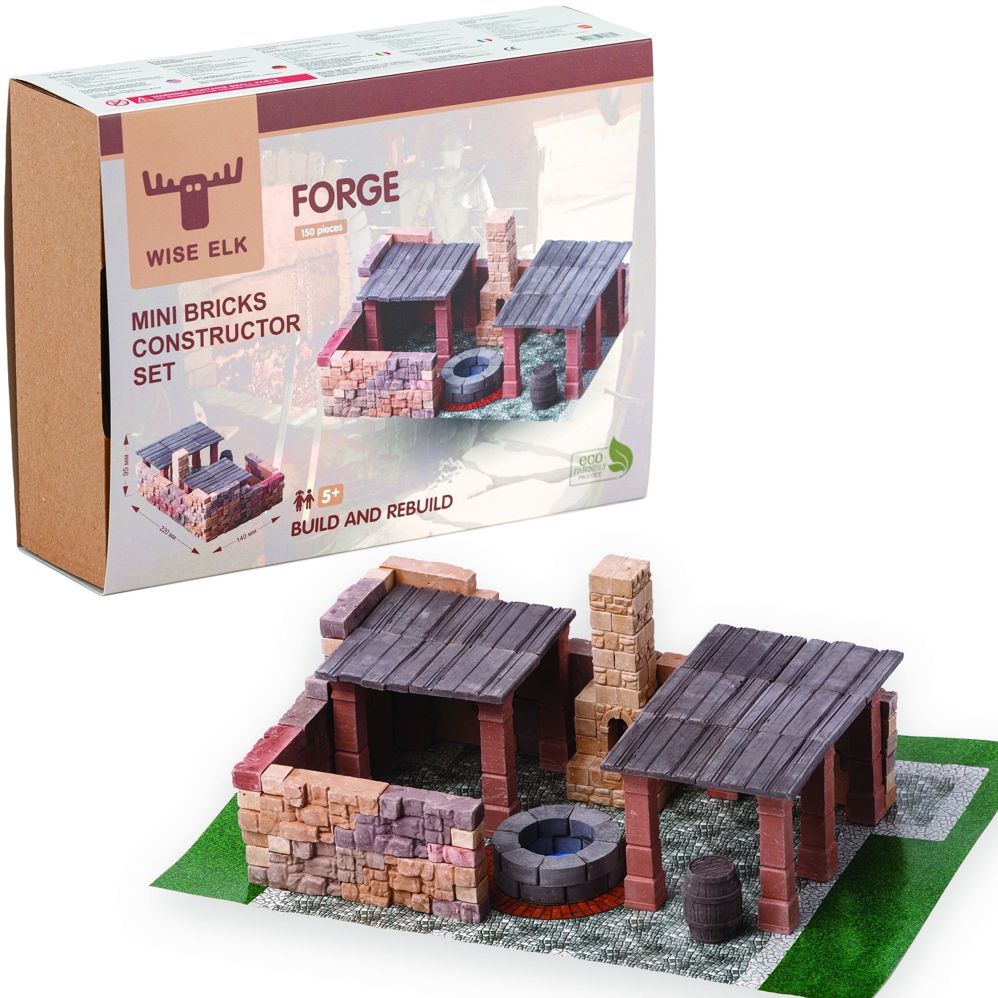 Mini bricks construction set Forge 150 pcs. Glue included. - Walmart.com