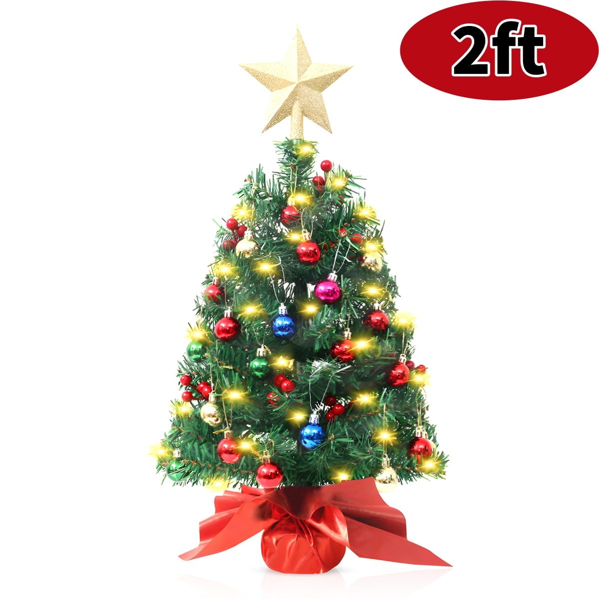 Mini Christmas Tree Tabletop Christmas Tree Decor Artificial Small Xmas ...