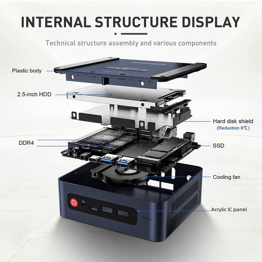 Mini computer mini host Office Home MINI host system is convenient and ...
