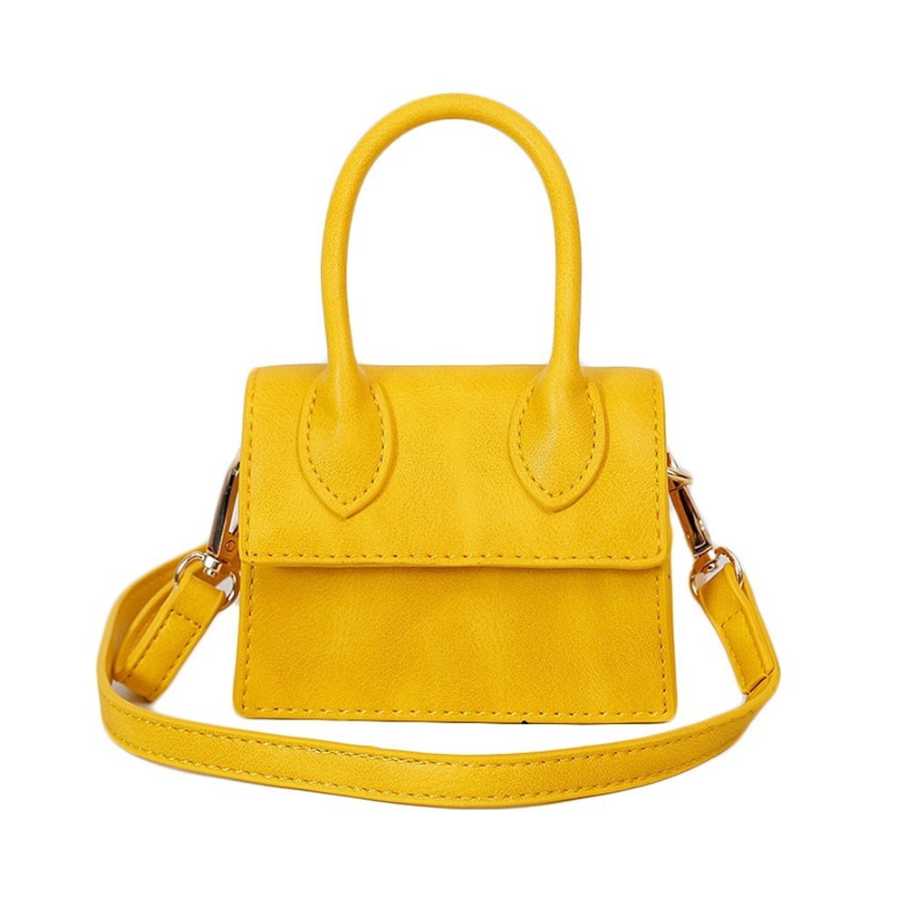 Mini delicate handbags, Crossbody Bags-Yellow - Walmart.com