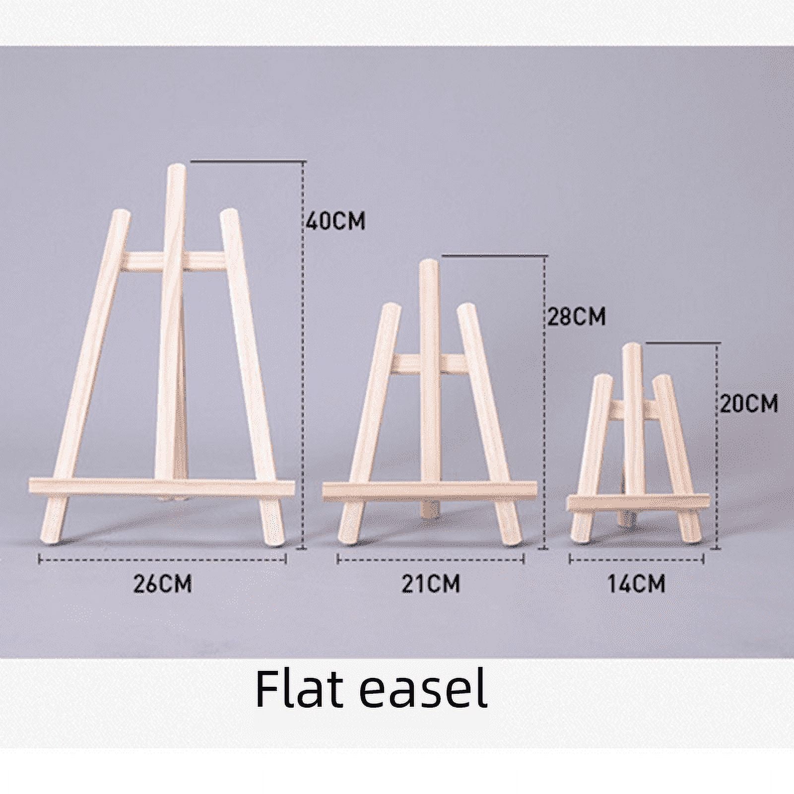 Mini desktop wooden children's small easel stand folding oil easel ...
