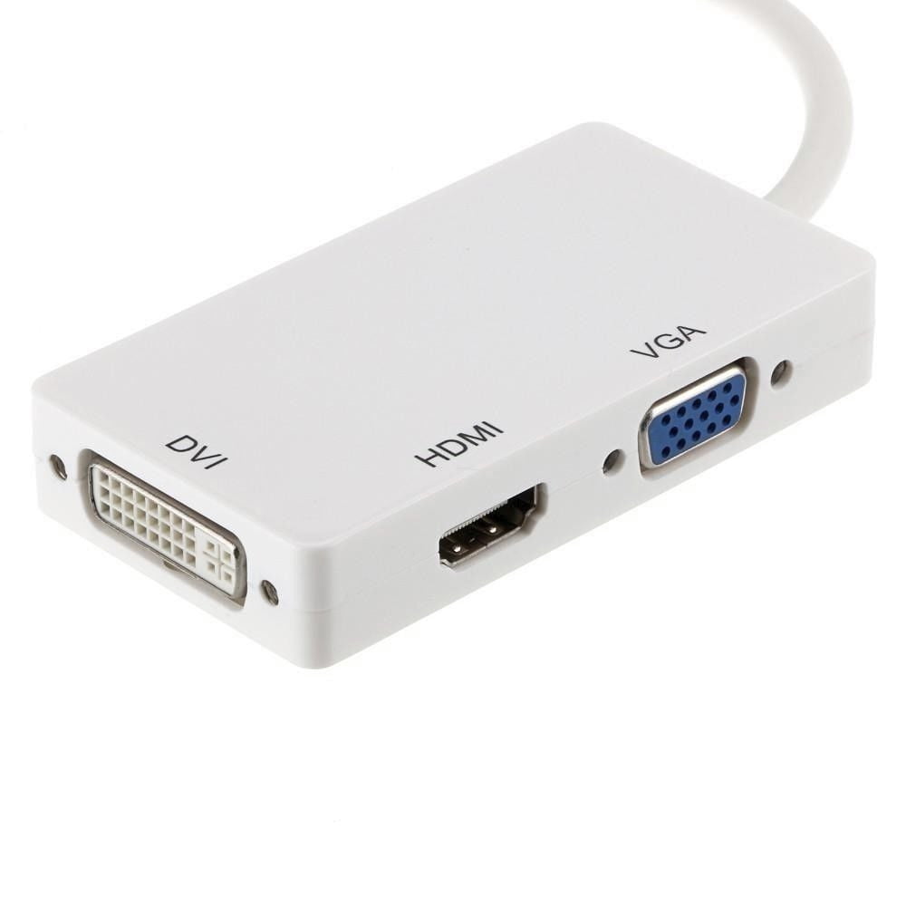 Mini displayport DP Thunderbolt to DVI VGA HDMI-Compatible Converter 3 ...