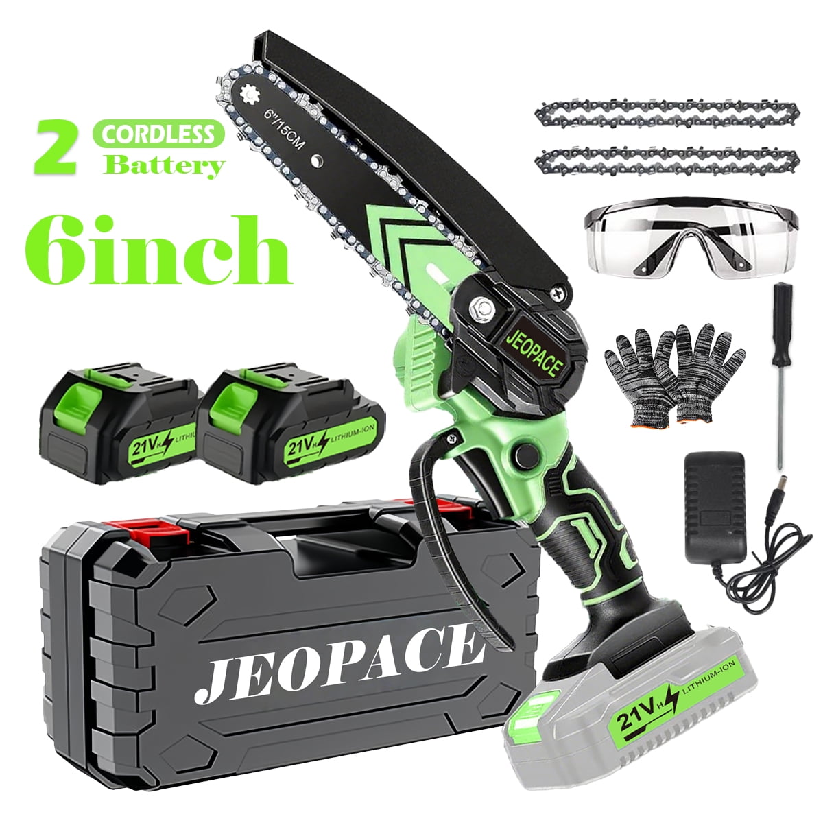 Mini electric saw Wireless, lightweight, portable, handheld electric tree cutter with splash ...