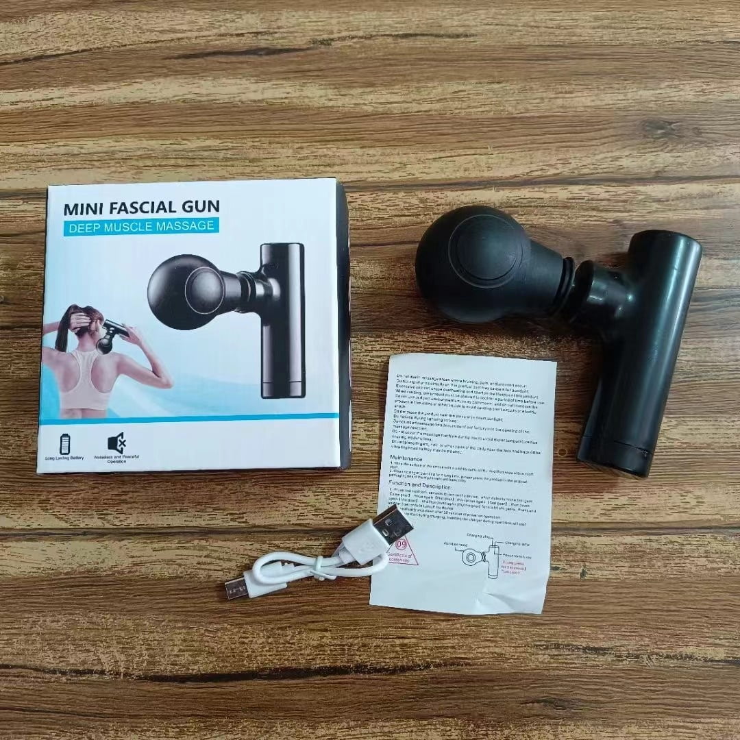 Mini Fascia Gun Portable Usb Rechargeable Massage Gun Muscle Relaxation