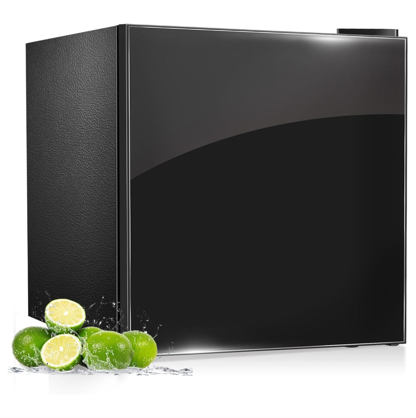 Mini fridge with Freezer,1.6 cu.ft Reversible Single Door Compact ...