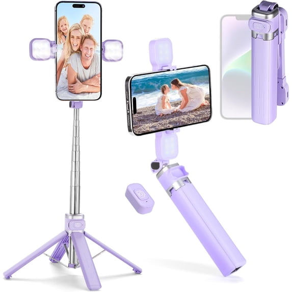 Mini iPhone Tripod Stand & Selfie Stick with Wireless Remote ...