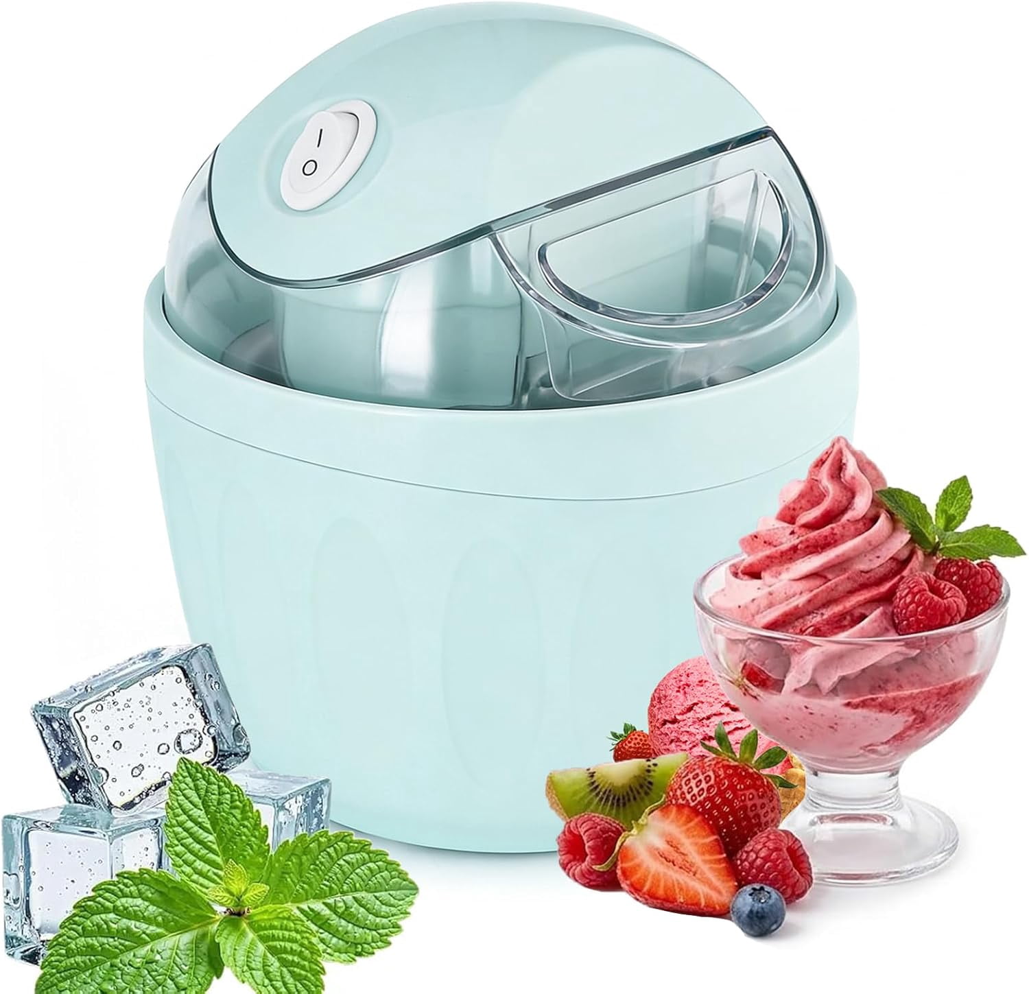 Mini ice Cream Maker, 2026 New DIY Mini Ice Cream Maker,One-Touch ...